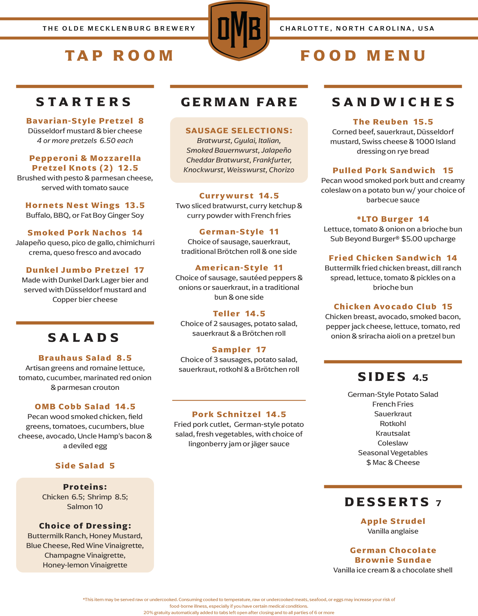 Visit OMB - The Olde Mecklenburg Brewery